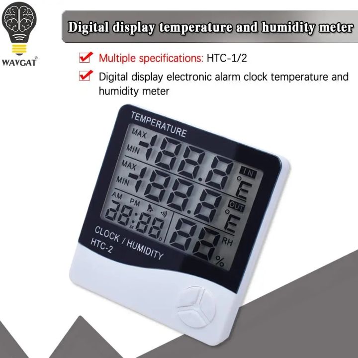 LCD Electronic Digital Temperature Humidity Meter Thermometer ...