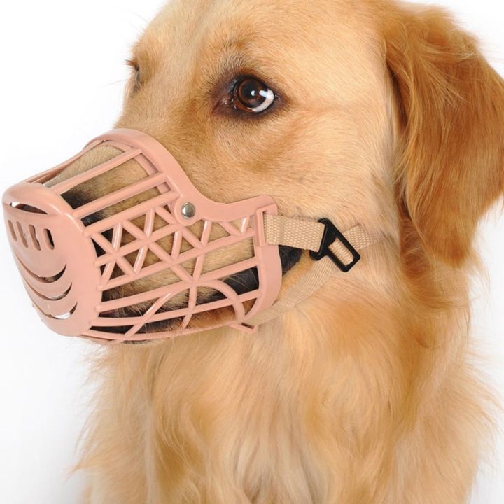Breathable Anti Stop Bite Bark Mesh Anti-biting Pet Dog Muzzle Mouth ...