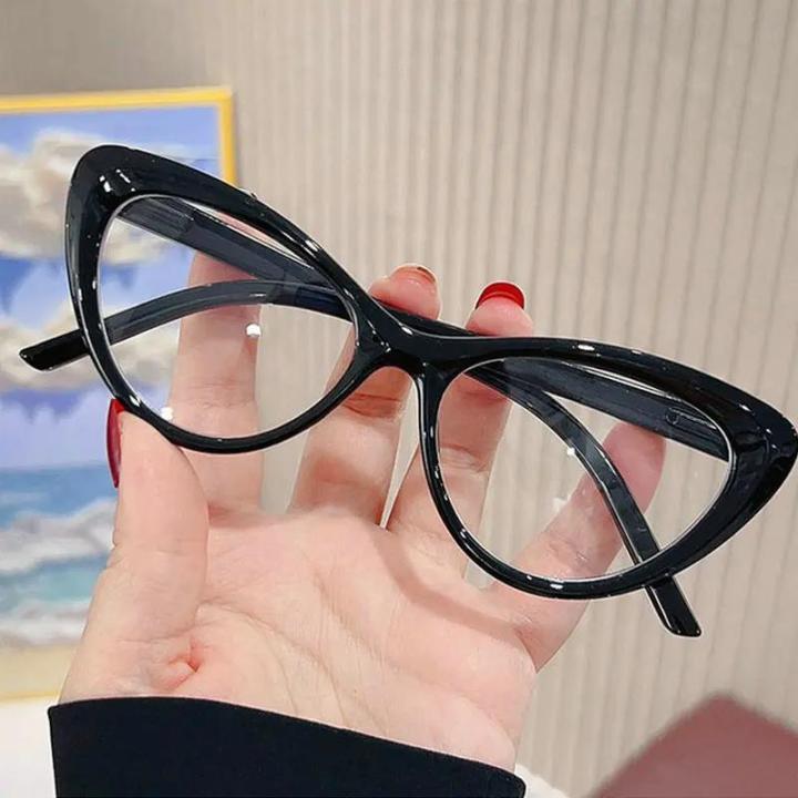 New Cat Eye Triangle Frame Anti-Blue Light Glasses Classic Men Women ...