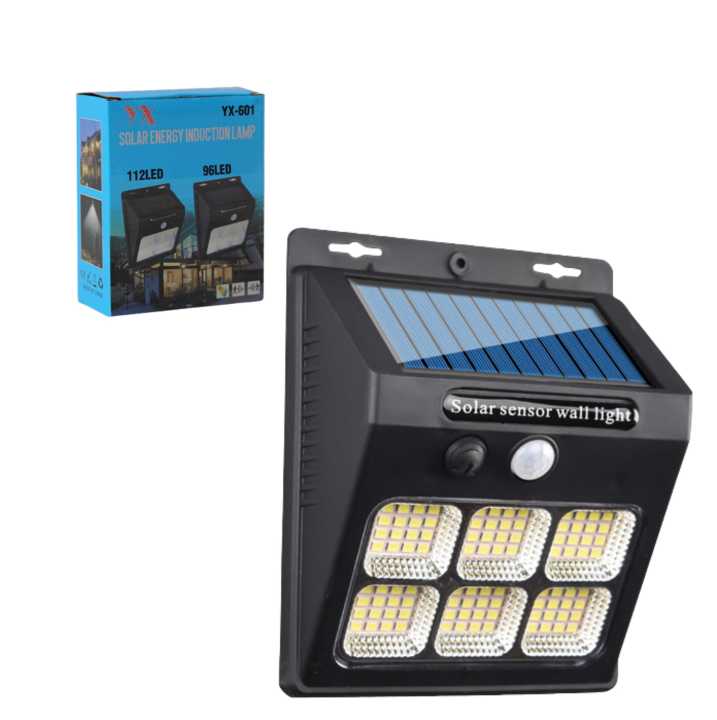 Solar Power 72 LED wall light with COB technology and PIR motion sensor, waterproof, outdoor ...
