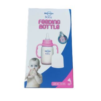 Morison Baby Glass Feeding bottle - Pink 120ml | Daraz.lk