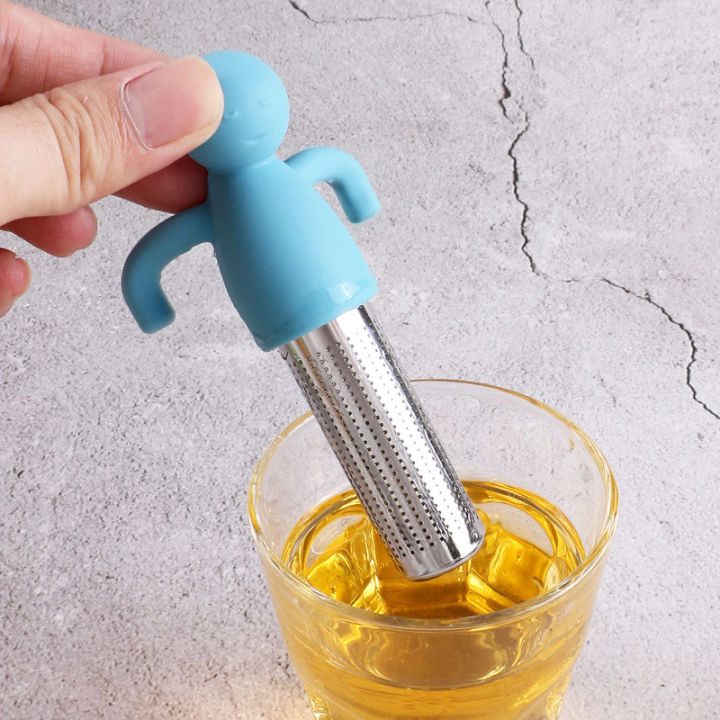 Cute Mister Teapot Little Man People Tea Infuser Filter Stainless ...