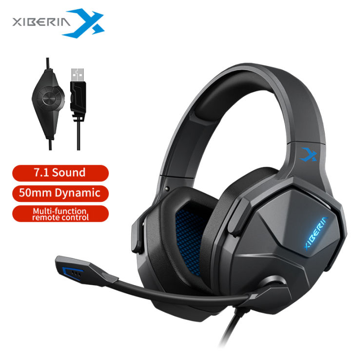 XIBERIA V13 Gaming Headphones for PC/PS4/Xbox/Switch, 7.1 Wired Headset ...
