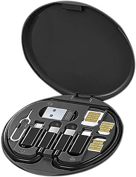 Multi Charging Cable Adapter Set, USB Adapter Cable Conversion Storage ...