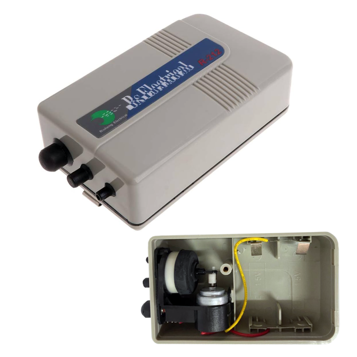 Aquarium Portable Battery oxygen Pump Xilong Battery Oxygen Motor DC ...