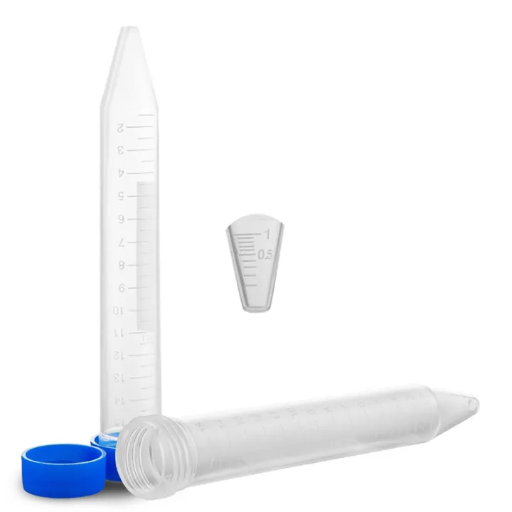 200Pcs Conical Centrifuge Tubes 15mL with Screw Caps, Graduated and ...