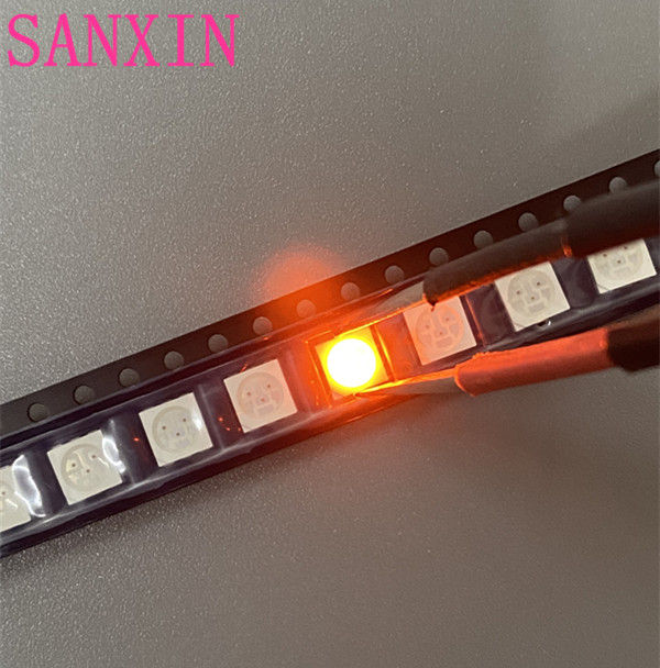 【GlobalTrendz】200pcs SMD 5050 LED Chip Orange 20mA DC 2V LED Light ...