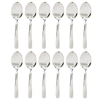 Stainless Steel 12 Pcs Tea Spoon Set | Daraz.lk