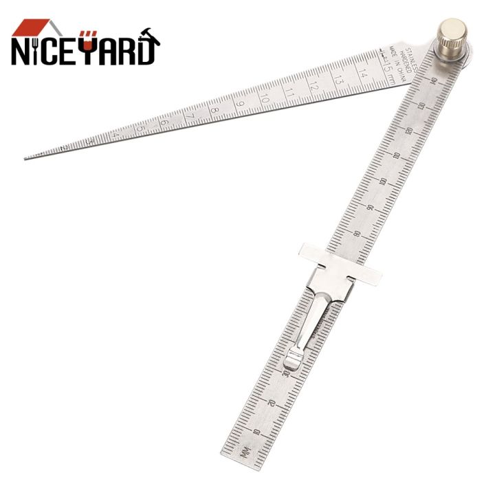 NICEYARD Stainless Steel Wedge Ruler Measurement Feeler Gauges Hole 1 ...