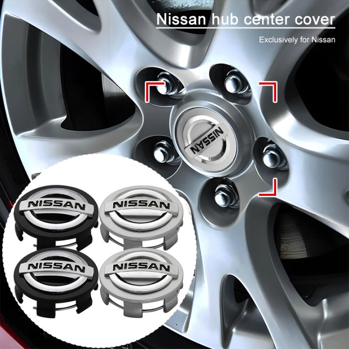 60mm Car Wheel Center Hub Cap Logo Tyre Rims Badge Cover For Nissan ...