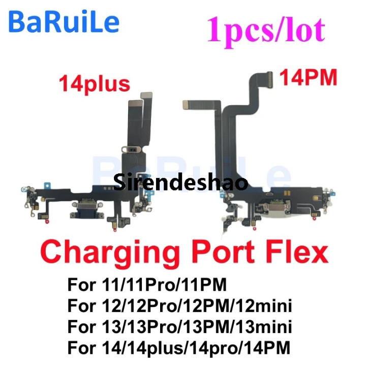 Sirendeshao BaRuiLe 1pcs Charging Port Flex Cable For iPhone 11 12 13 ...