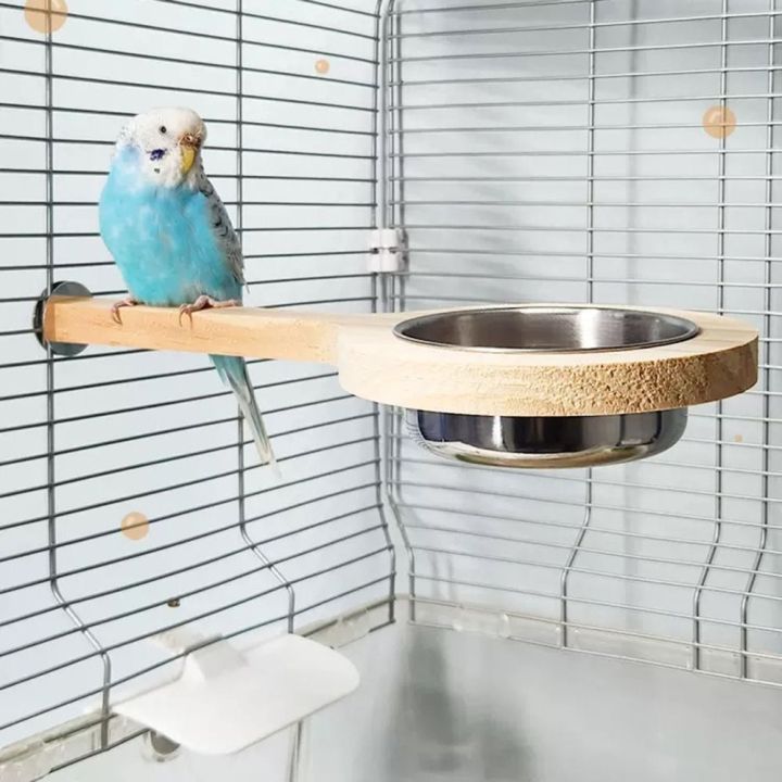 Water Container Hanging Parrot Feeding Cup Removable Stainless Steel ...