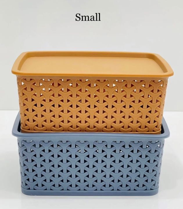 Multipurpose Solitaire Storage Basket with Lid Small Size | Daraz.lk