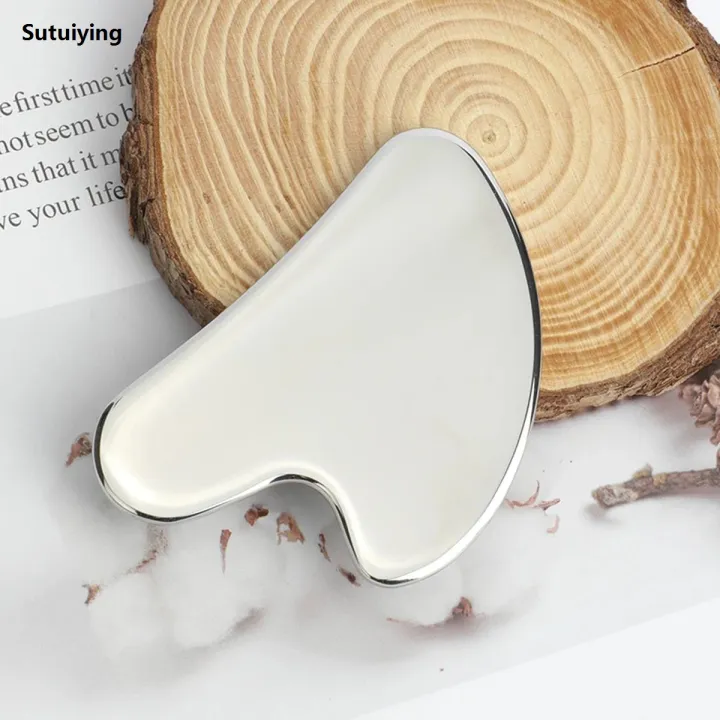 Sutuiying 3pc Gua Sha Facial Tool Stainless Steel GuaSha Massage Tool ...