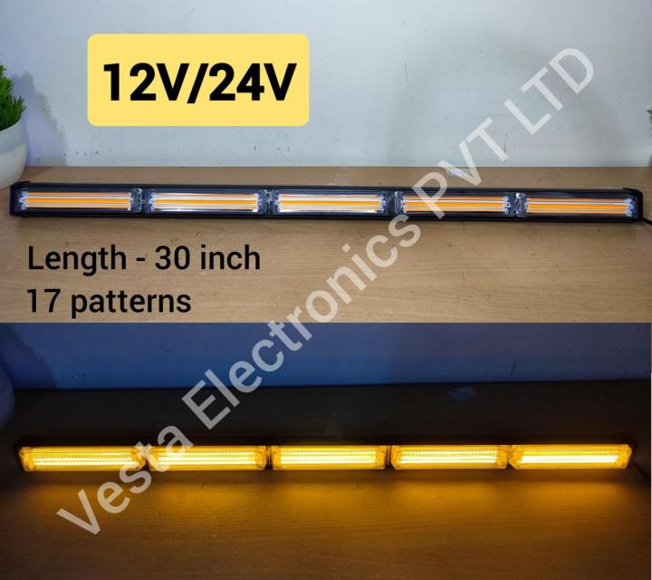 5 pcs Amber color light bar COB Amber bar | Daraz.lk