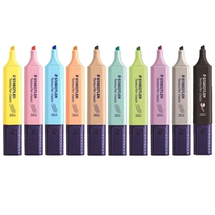 【HOT】 1Pcs STAEDTLER Pastel Color Highlighter Pen 1-5Mm Line Vintage ...