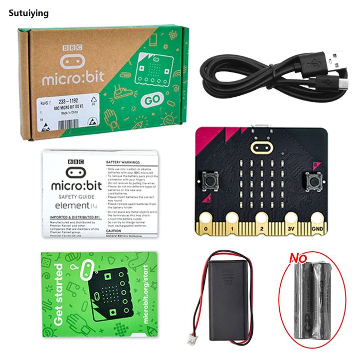 Sutuiying Original BBC Micro Bit V2 Development Board Micro:Bit Go Kit Case Original Battey ...