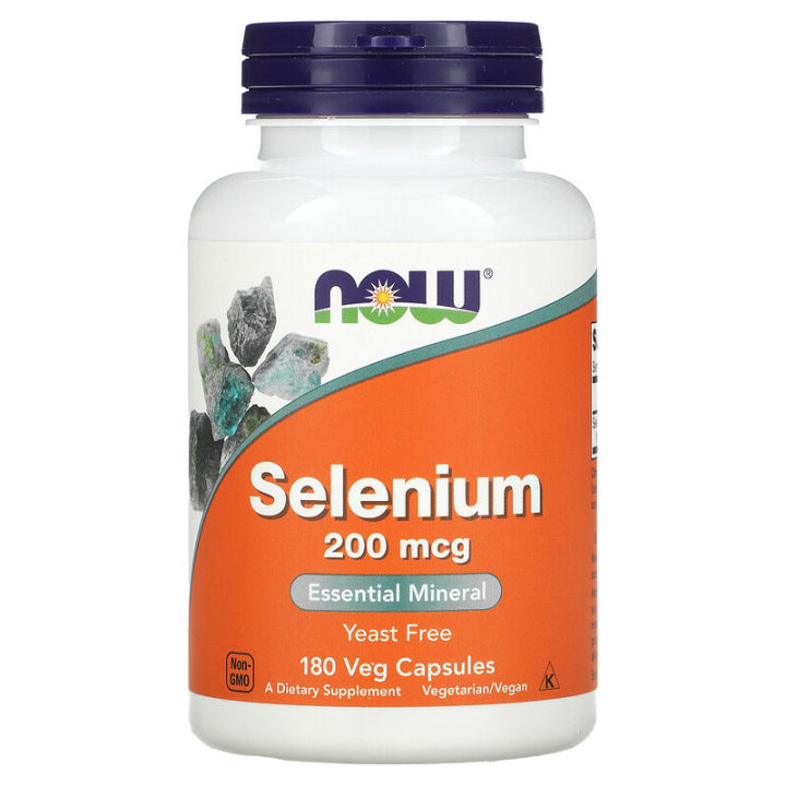 NOW Foods, Selenium, 200 mcg, 180 Veg Capsules | Daraz.lk