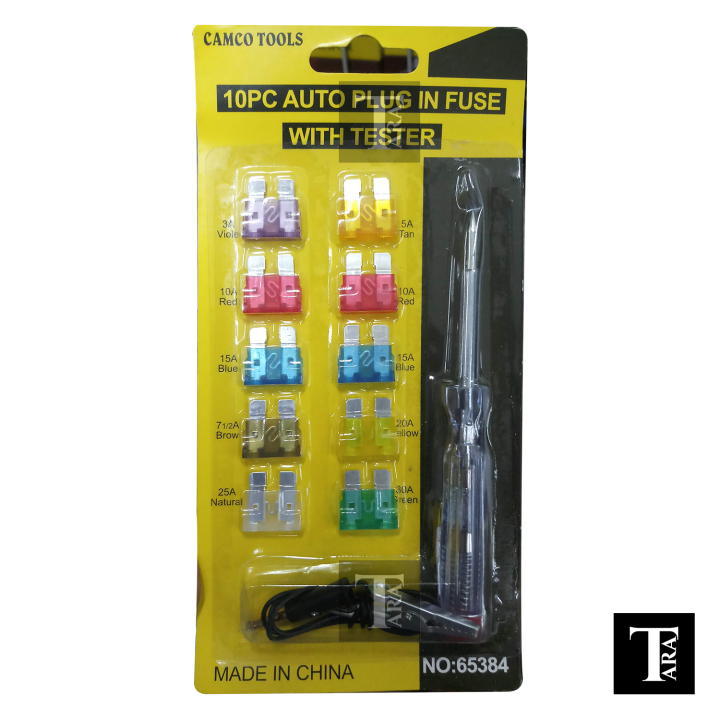 11-piece auto fuse and tester-DYI Vehicle Maintenance Kit for Vehicles ...