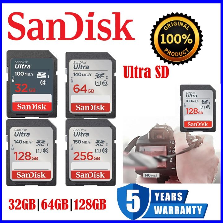 SanDisk Ultra® 32GB 64GB 128GB SD Card | Daraz.lk