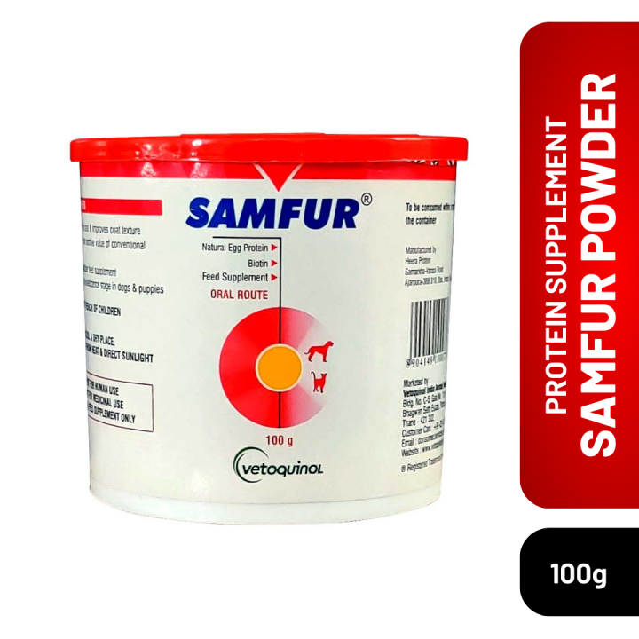 SAMFUR Protein Supplement for Cats & Dogs (100gms) | Daraz.lk