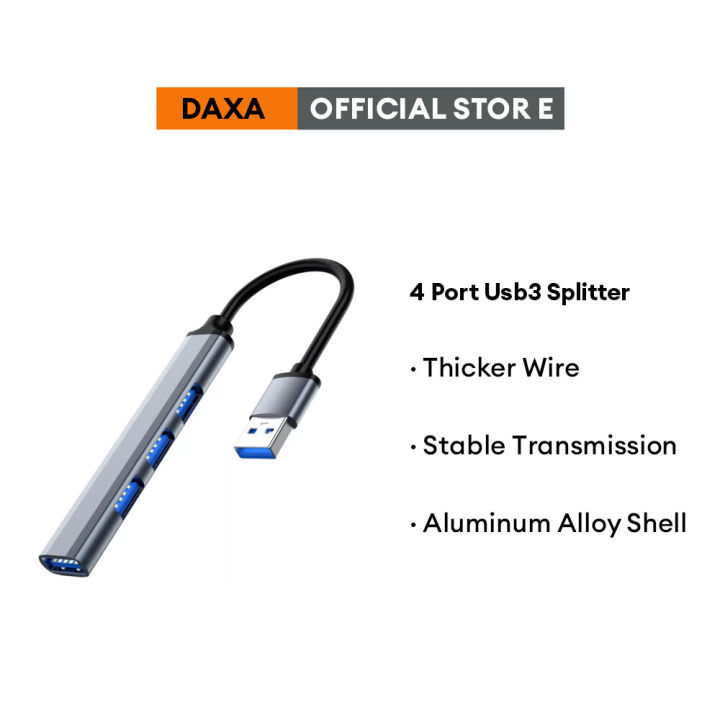 （Ready Stock）DAXA USB 3.0 Hub 7 Port in 1 Ultra Slim Data Hub with HDMI ...