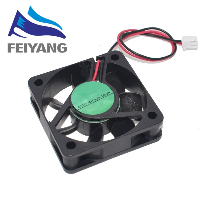 1PCS 5010 DC 12V 3D printer turbine Fan 5010 3d printer part fan 50mm (50*50*10mm) 2Pin ...