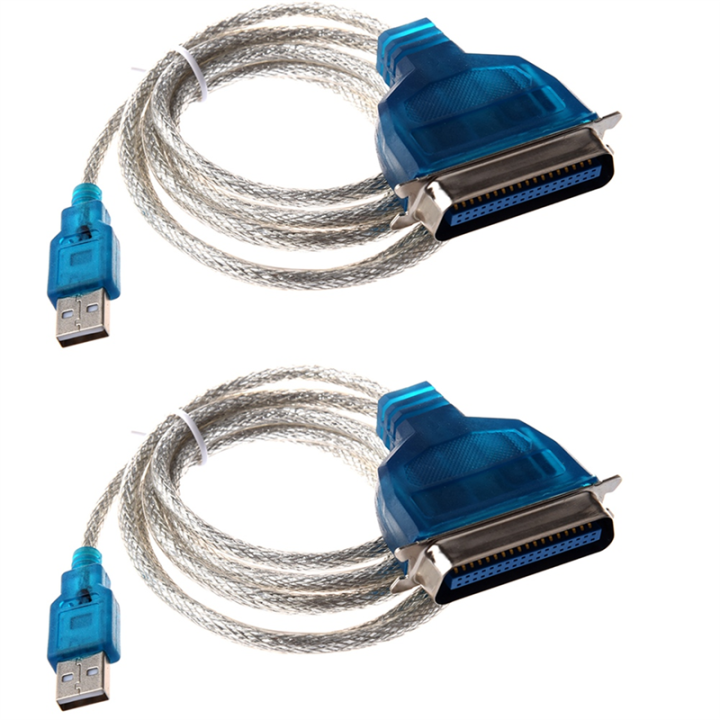 2X USB to Parallel IEEE 1284 Printer Adapter Cable PC (Connect Your Old ...