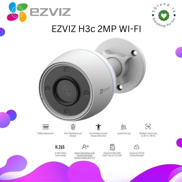 EZVIZ H3C 1080p Outdoor Wi-Fi Smart Home Security Camera | Daraz.lk