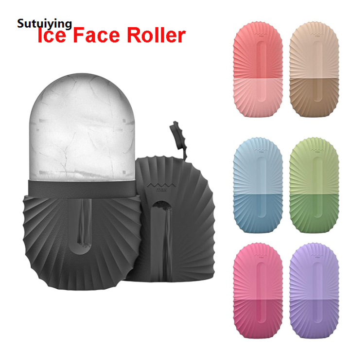 Sutuiying Ice Face Roller Ice Cube Beauty Massage Silicone Ice Mold For ...