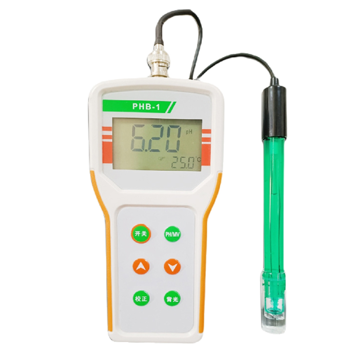 PHB-1 Handheld PH Meter Portable Digital PH Tester 0.01 Accuracy with ...