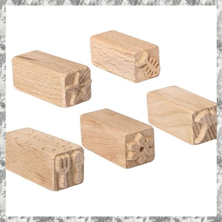 Portable Wooden Clay Pottery Stamps Clay Modeling Tools Pottery Print ...
