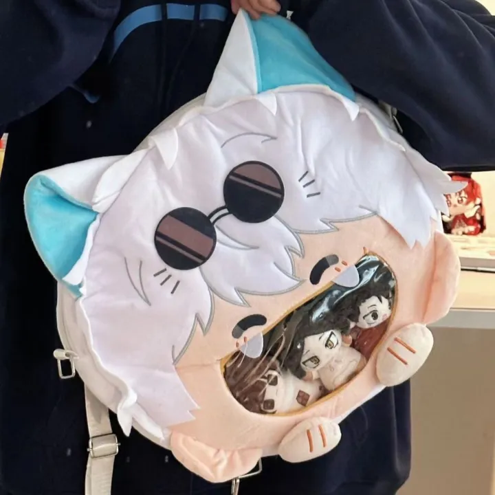Cute Japanese Anime Jujutsu Kaisen Bag Kawaii Cartoon Satoru Gojo ...