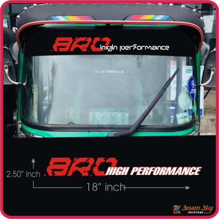 BRD Tattoo Stickers For 3Wheele Windscreen Front Rear Glass PVC ...