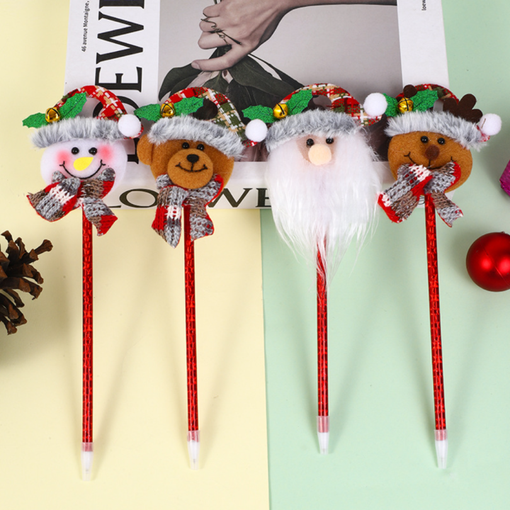 Cute Decoration Christmas Pen Collectible Cartoon Design Ballpoint Ink ...