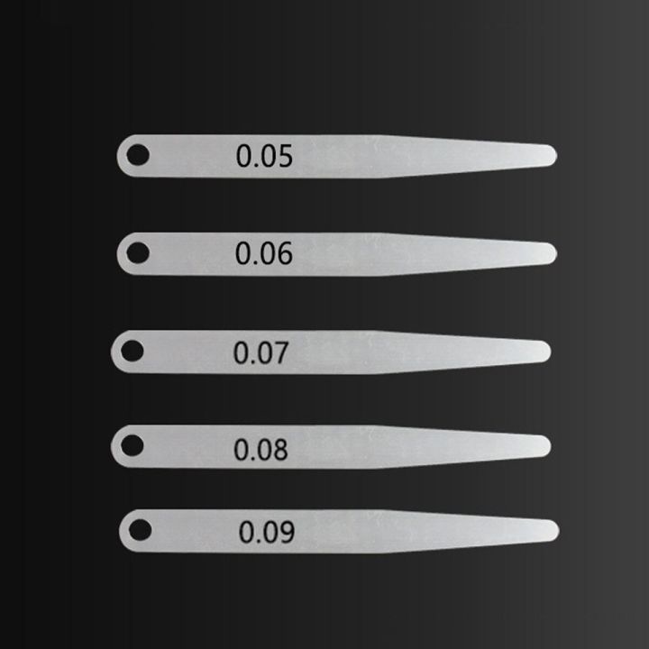 2pcs Feeler Meters Metric Thickness Feeler Gauge 0.05-0.30mm Gap ...