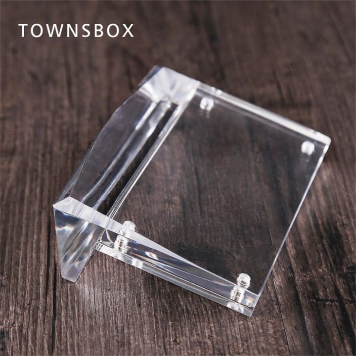 Jewelry Price Tag Display L Shaped Desk Label Holder Acrylic Table Sign ...