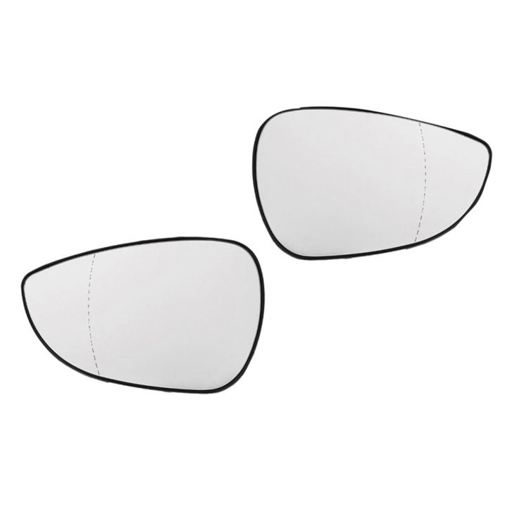 Car Left Right Rear View Wing Mirror Lens Glass for Fiesta Mk7 2009 ...