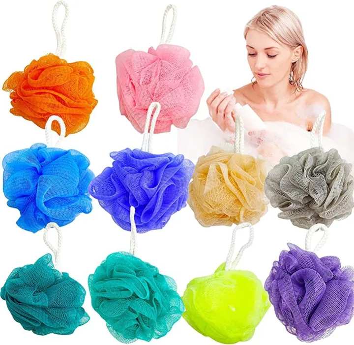 Mesh Loofah Sponges,Bath Loofah Shower,Small Size Soft Shower ...