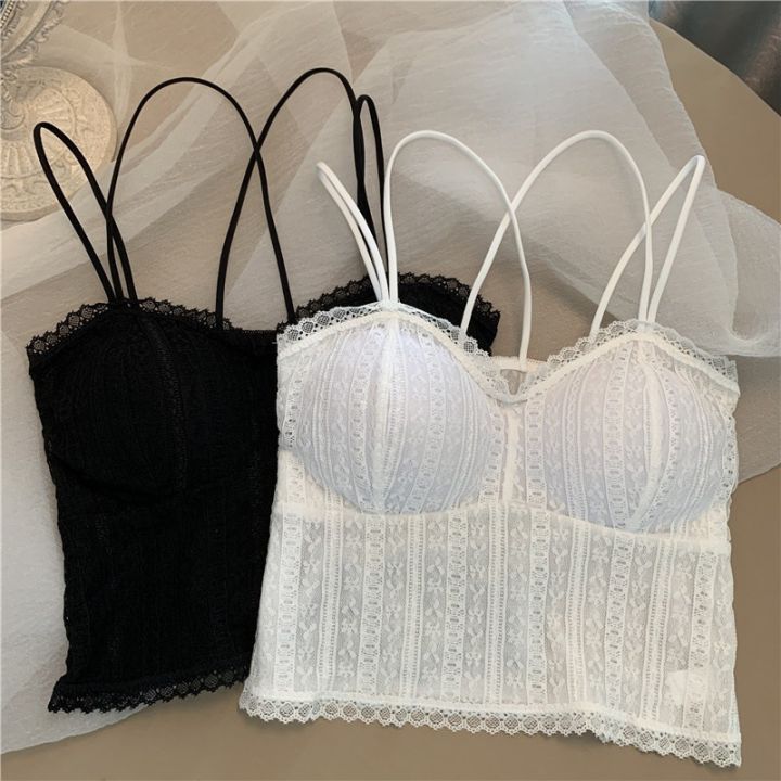 Hot Girl Lace Cross Beautiful Back Wrapped Chest Student Inner ...