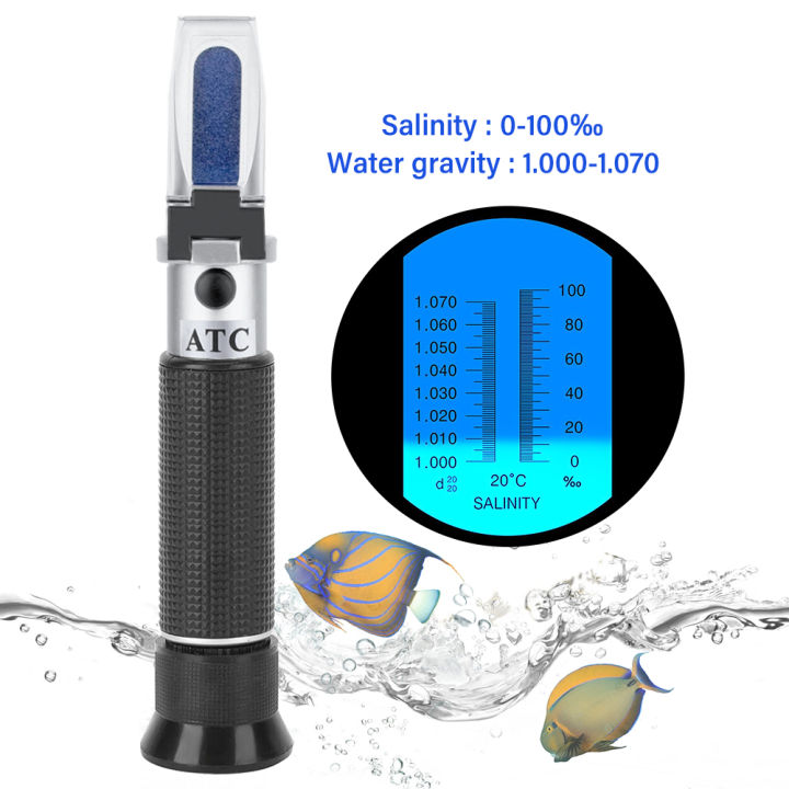 【In-Demand Item】 yieryi Handheld 0-100‰ Seawater Salinity Meter Sodium ...