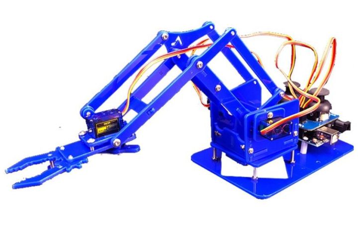 4 Dof Arm Robot For Arduino Maker Learning Diy Kit Robot Unassembled Acrylic Darazlk