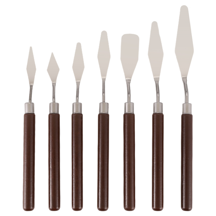 7 Pcs Oil Painting Knife Set Oil Painting Shovel Oil Painting Palette ...