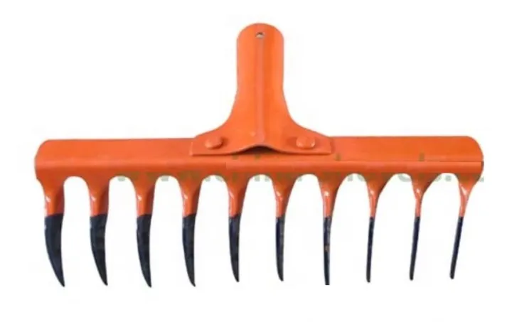 10 Teeth Rake Garden Rake Steel Heavy use and Strong Head for Loose ...