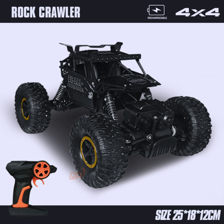 4WD Rock Crawler OFF ROAD Monster 1:16 Scale Rechargeable Metal Armor ...