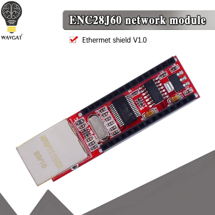 1PCS ENC28J60 Ethernet Shield V1.0 for arduino compatible Nano 3.0 RJ45 ...