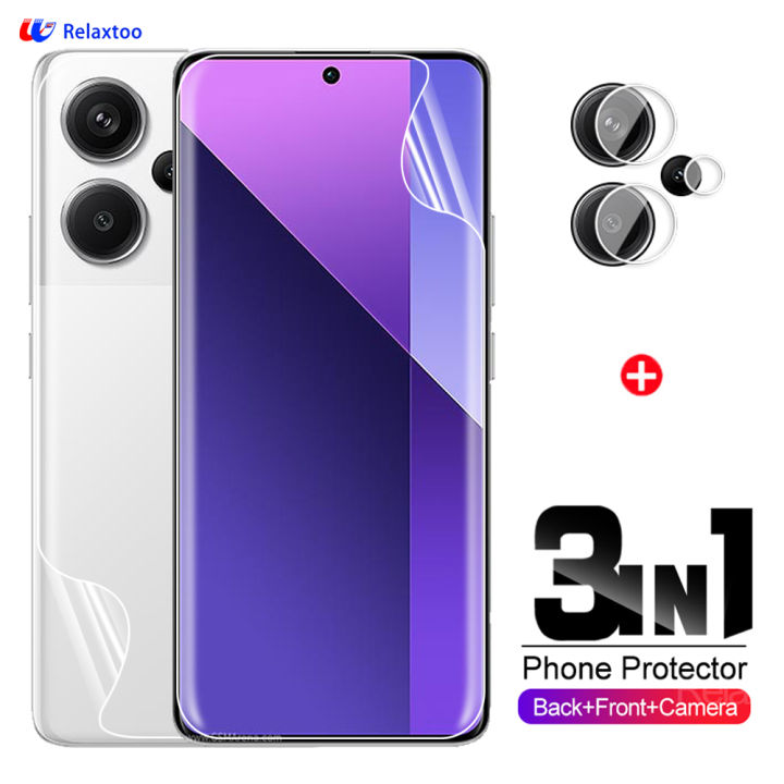 Relaxtoo For Xiaomi Redmi Note 13 Pro Plus 5G 3in1 HD Hydrogel Film ...