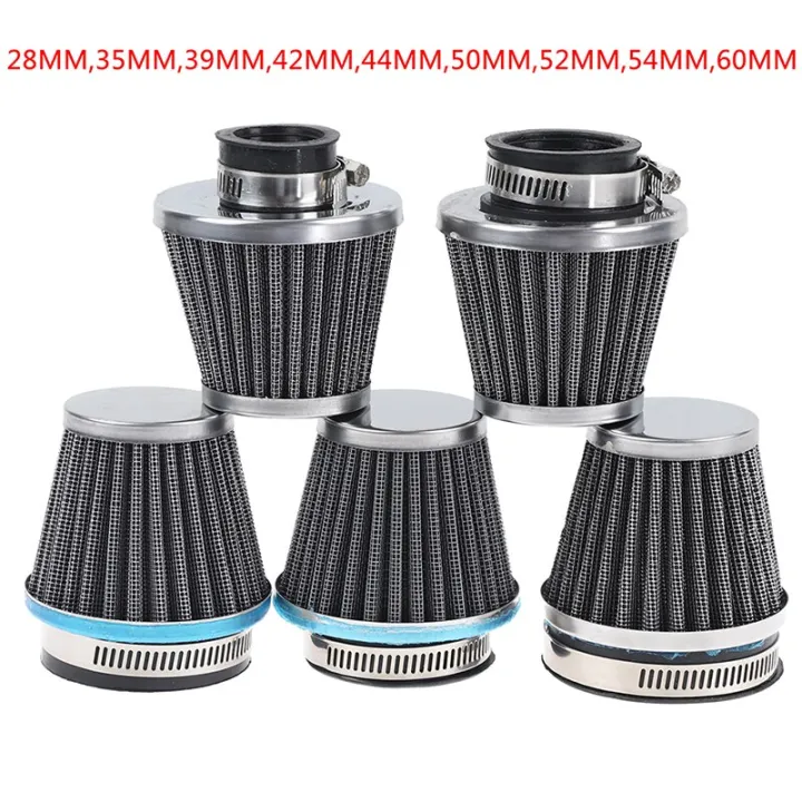 42MM-Motorcycle Air Filter Mushroom Head Pod Cleaner Double Foam Filter ...