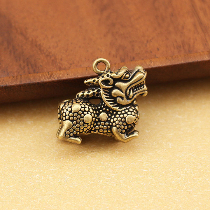Chinese Beast Dragon Statue Bronze Figurine Ornaments Antique Copper ...