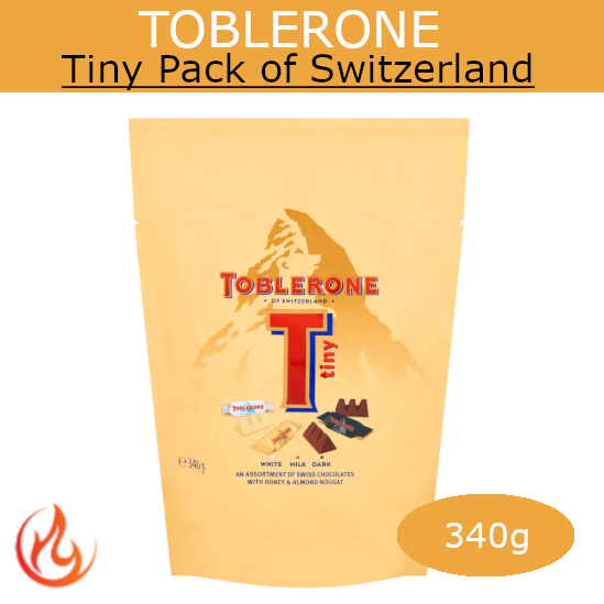 Toblerone of Switzerland Tiny with White Milk Dark Minis Chocolate Gift ...